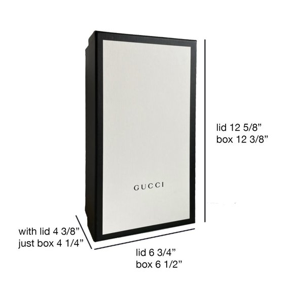 Gucci | Storage & Organization | Gucci Shoe Box Classic Black White ...